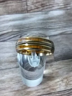 Source Unknown | Accessories | New Sizes 13 Stainless Steel Band Wood ...